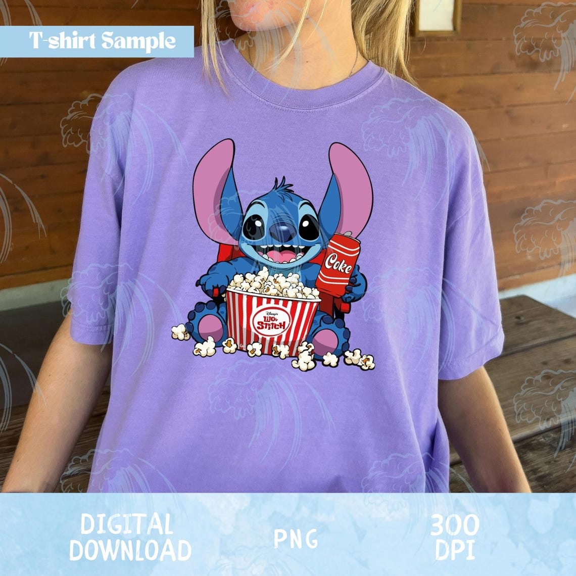 Lilo and Stitch Popcorn Cinema Png, Stitch Drink Coke Png, Stitch 2025 ...