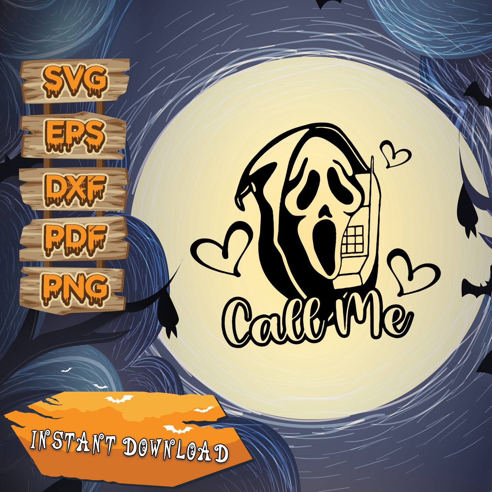 Ghostface Call Me scream ghostface svg Ghost face svg | Etsy