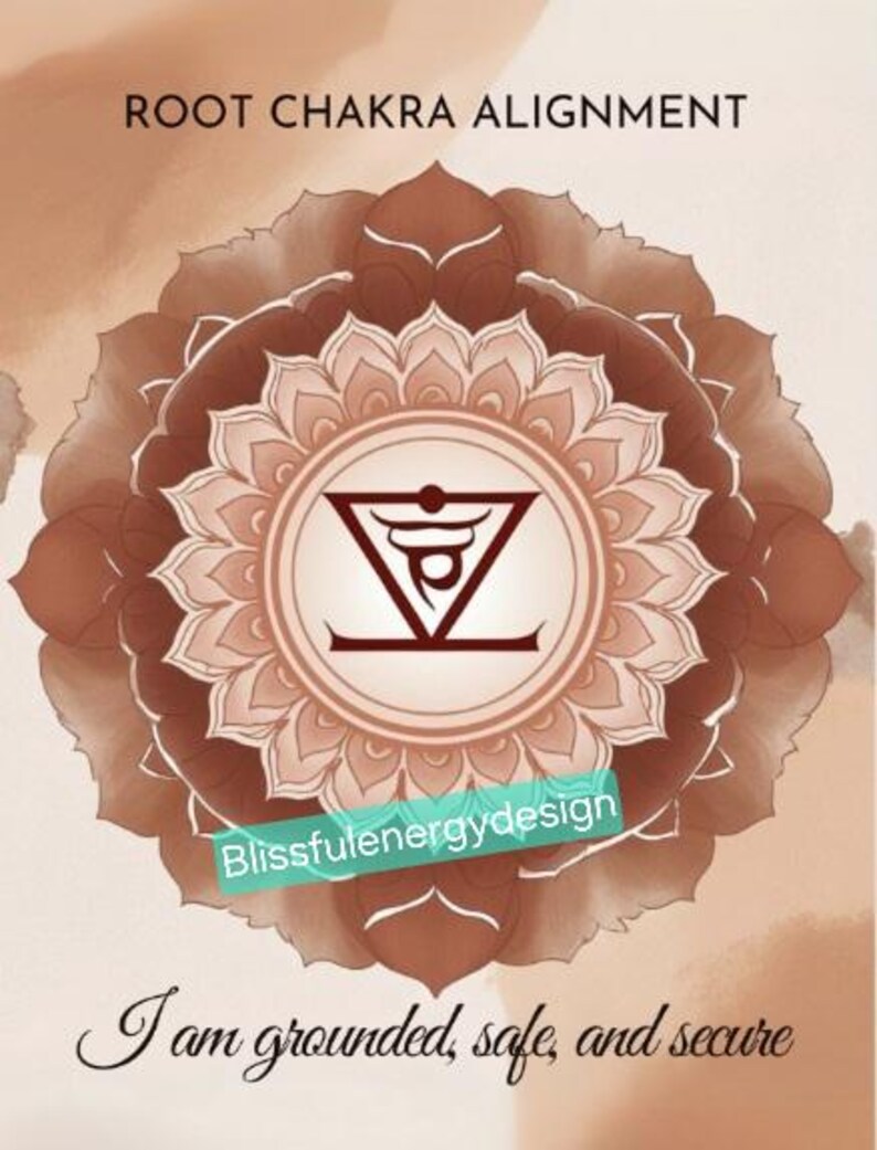 Root Chakra Poster, Root Chakra Alignment Printable Wall Art – Grounding Energy Spiritual Decor ...