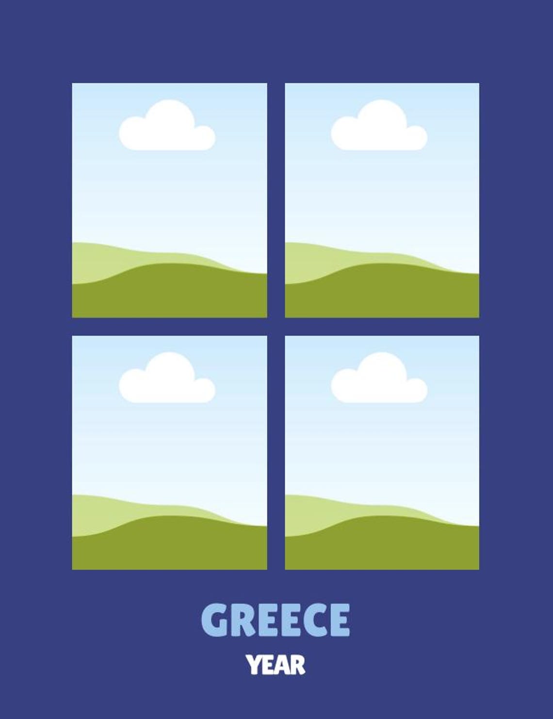EDITABLE PHOTO BOOK Cover - Greece - Etsy