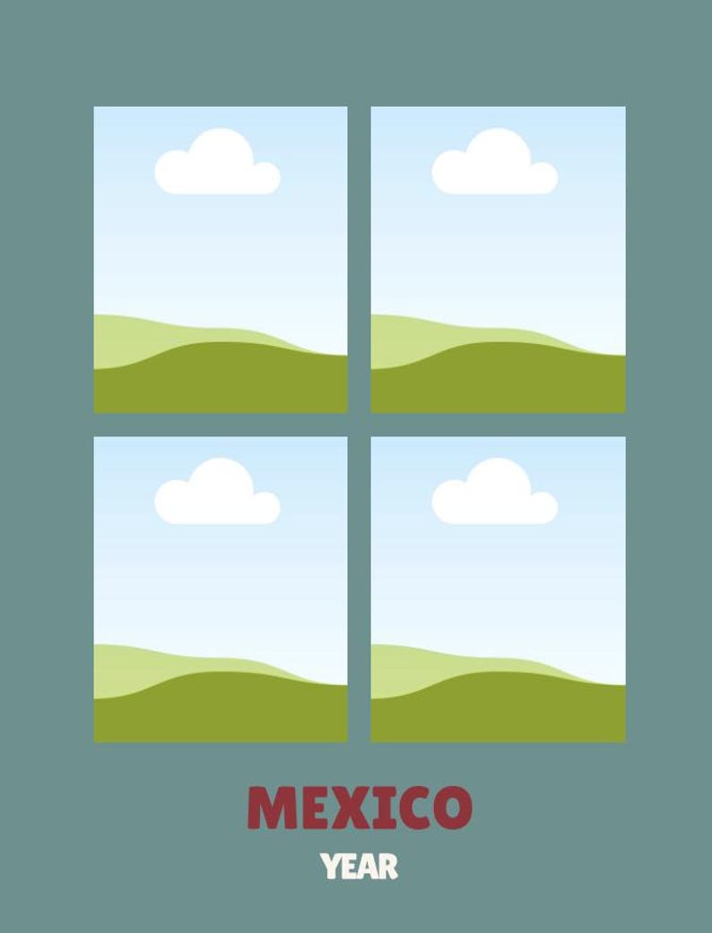 EDITABLE PHOTO BOOK Cover/back - Mexico - Etsy