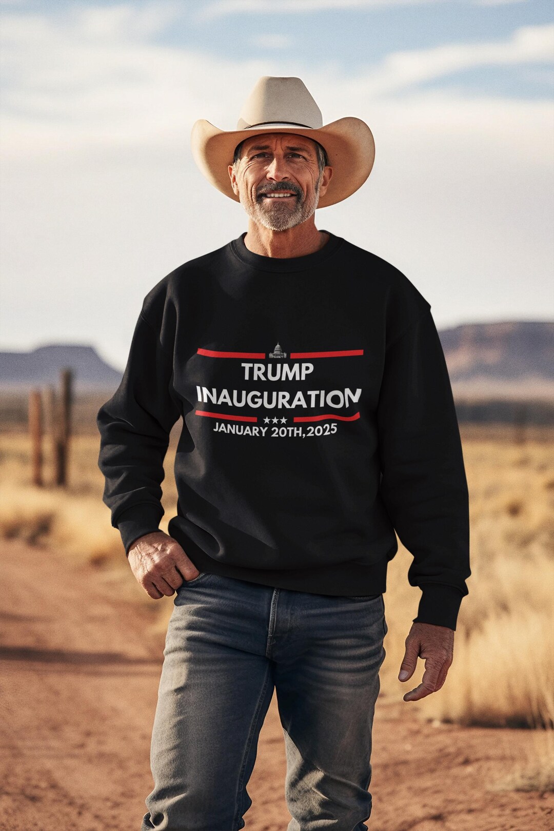 Political Inauguration Sweatshirt, Trump Capital Design, Washington DC ...