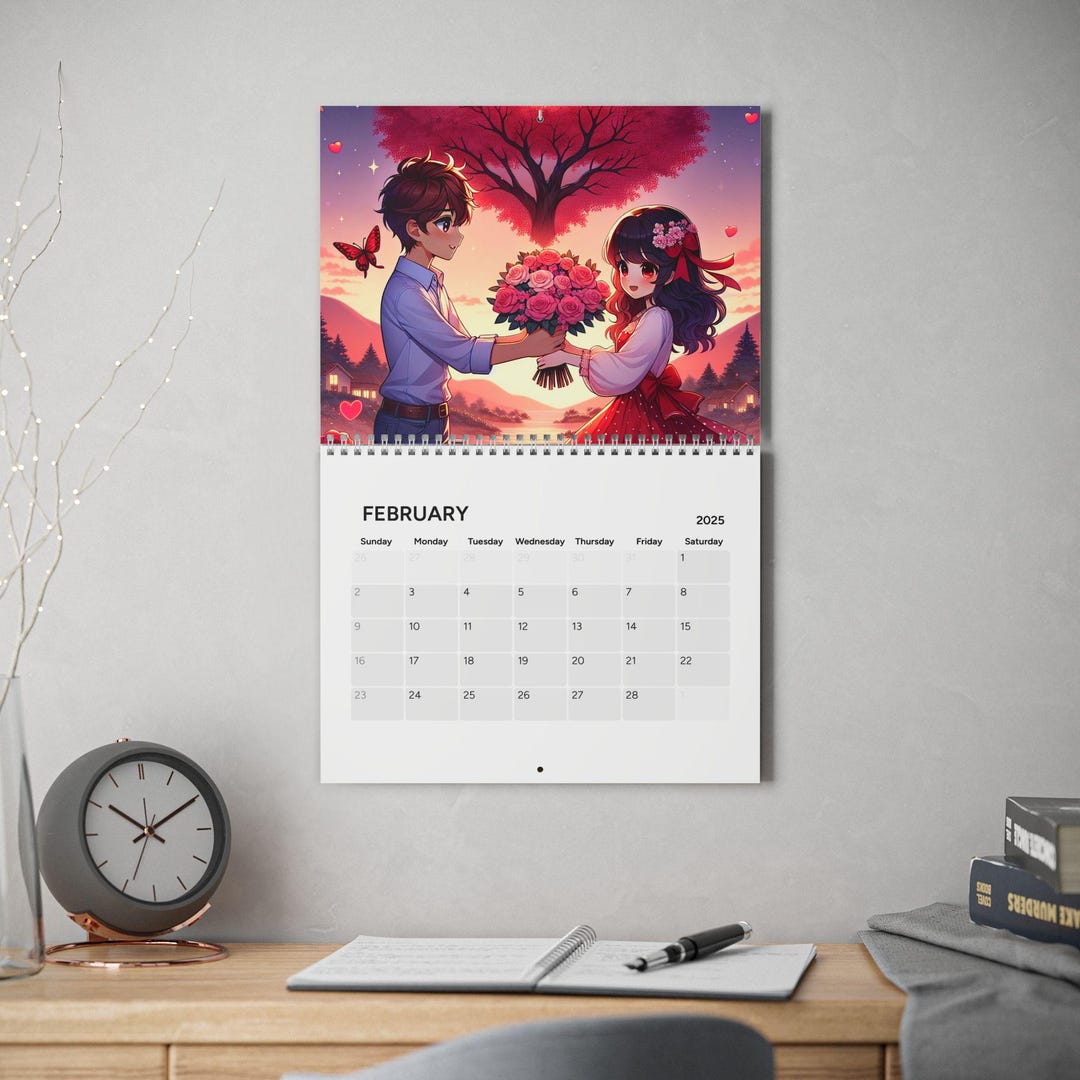 Calender 2025 Valentines Unique Fun Travel Inspiring Summer Winter Fall ...