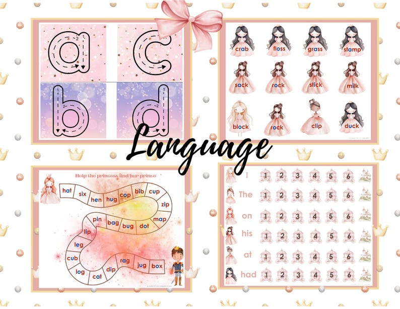 Princess Activity Unit (montessori Inspired) - Etsy