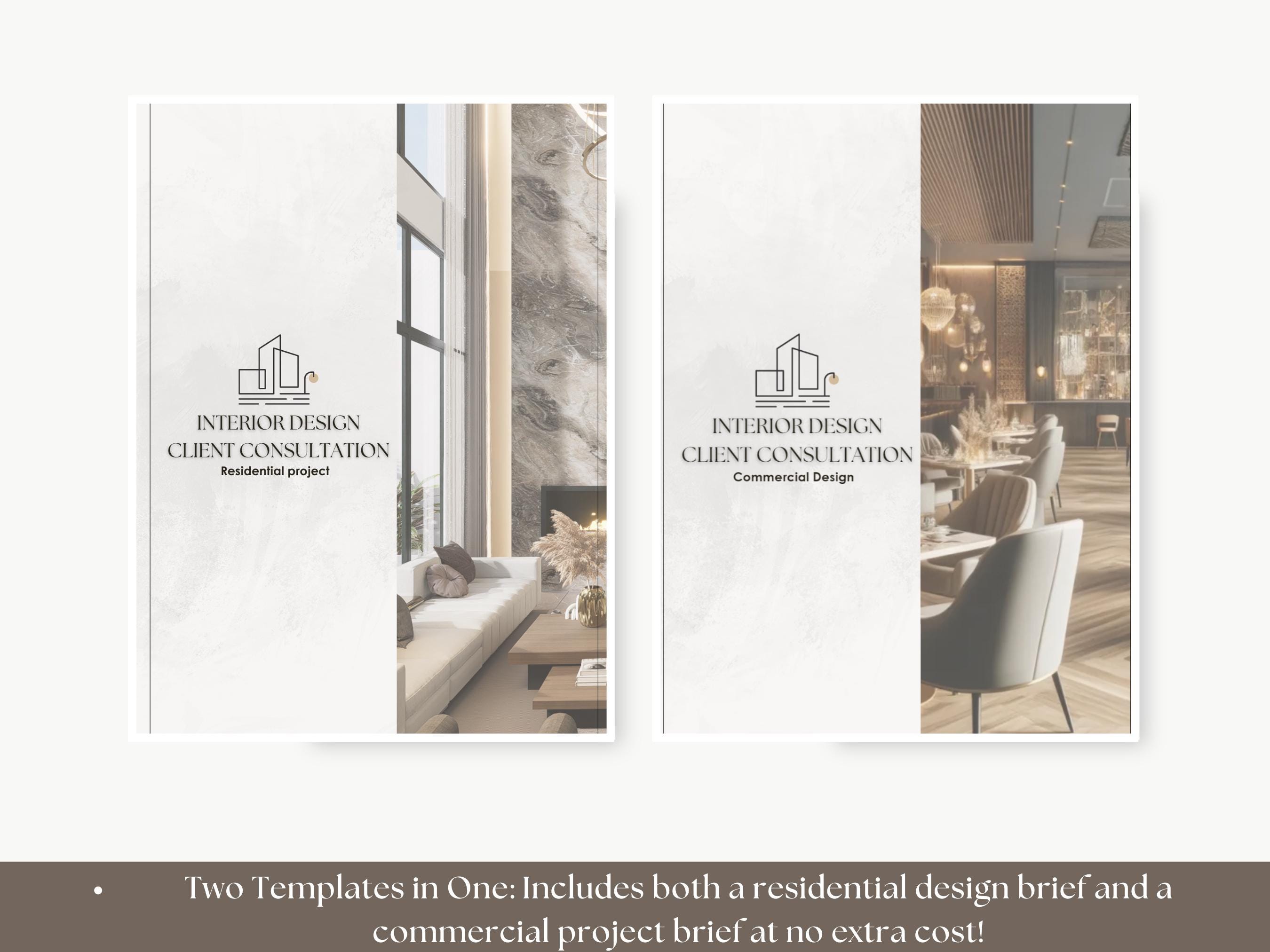 Editable Client Brief Template for Interior Designers Interactive Canva ...