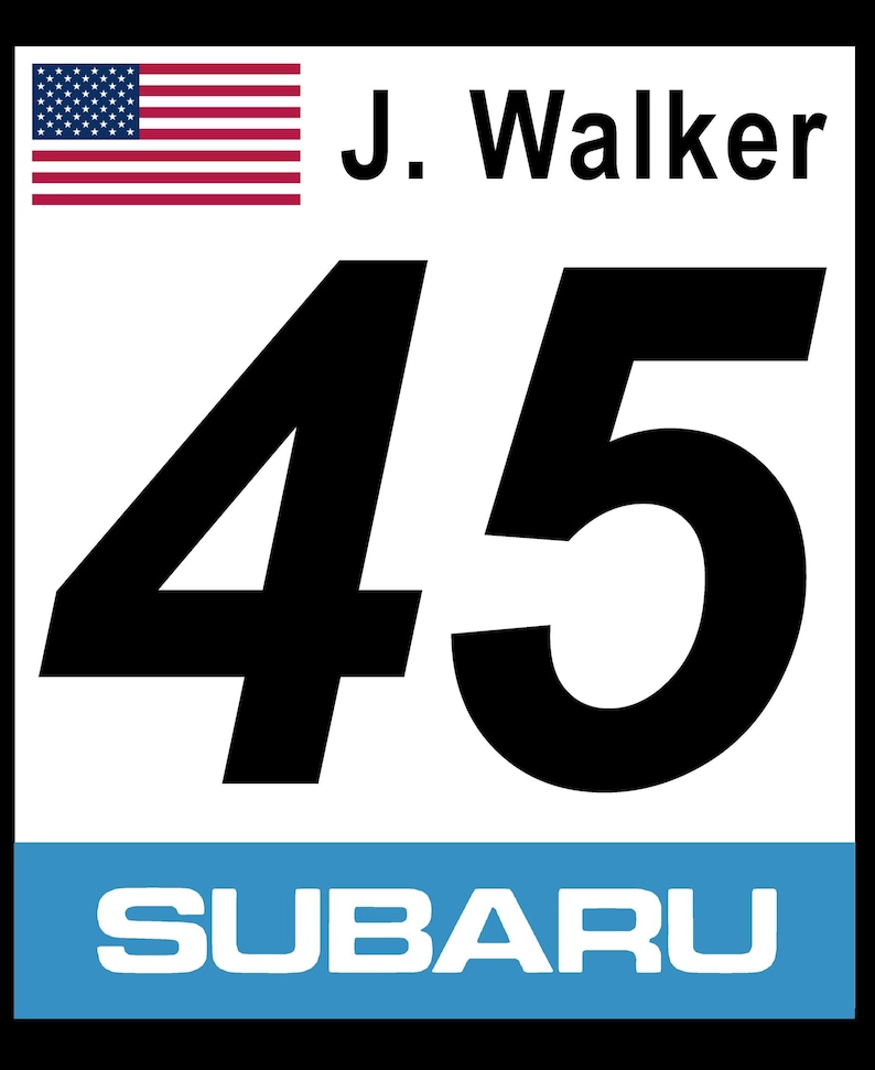 Custom Race Number (vinyl Decal or Magnet) - Etsy