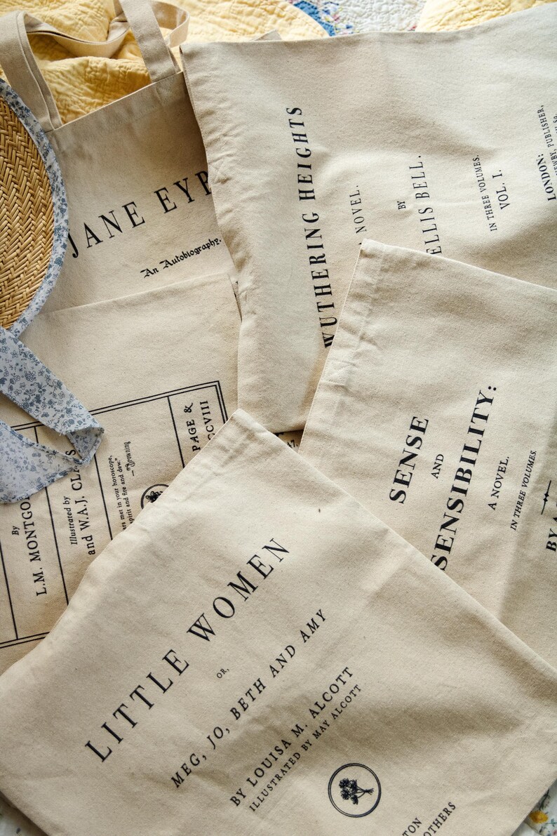 Little Women Original Title Page Tote Bag for Literary Fans - Etsy