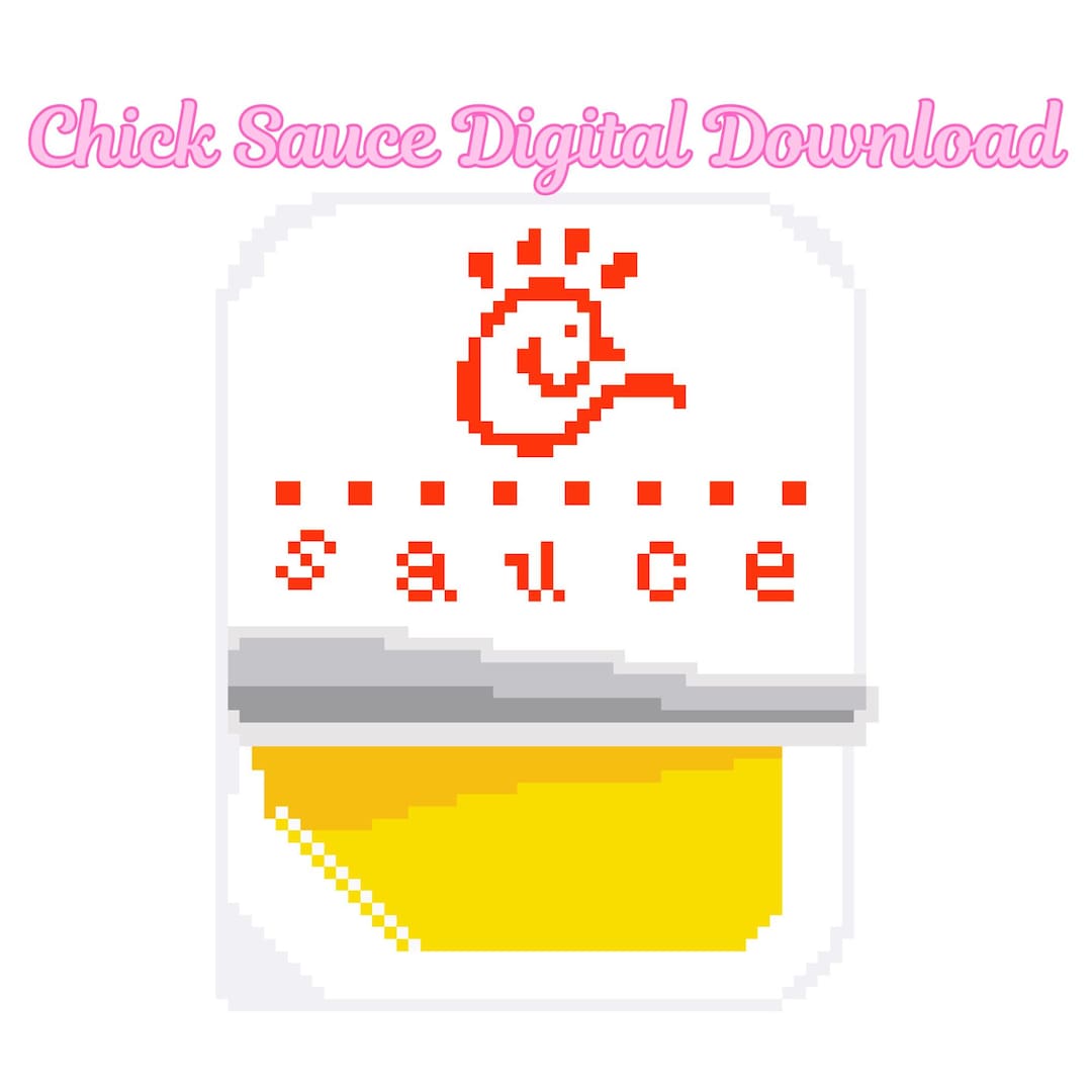 Chick Sauce Packet - Digital Stitch Chart - Etsy