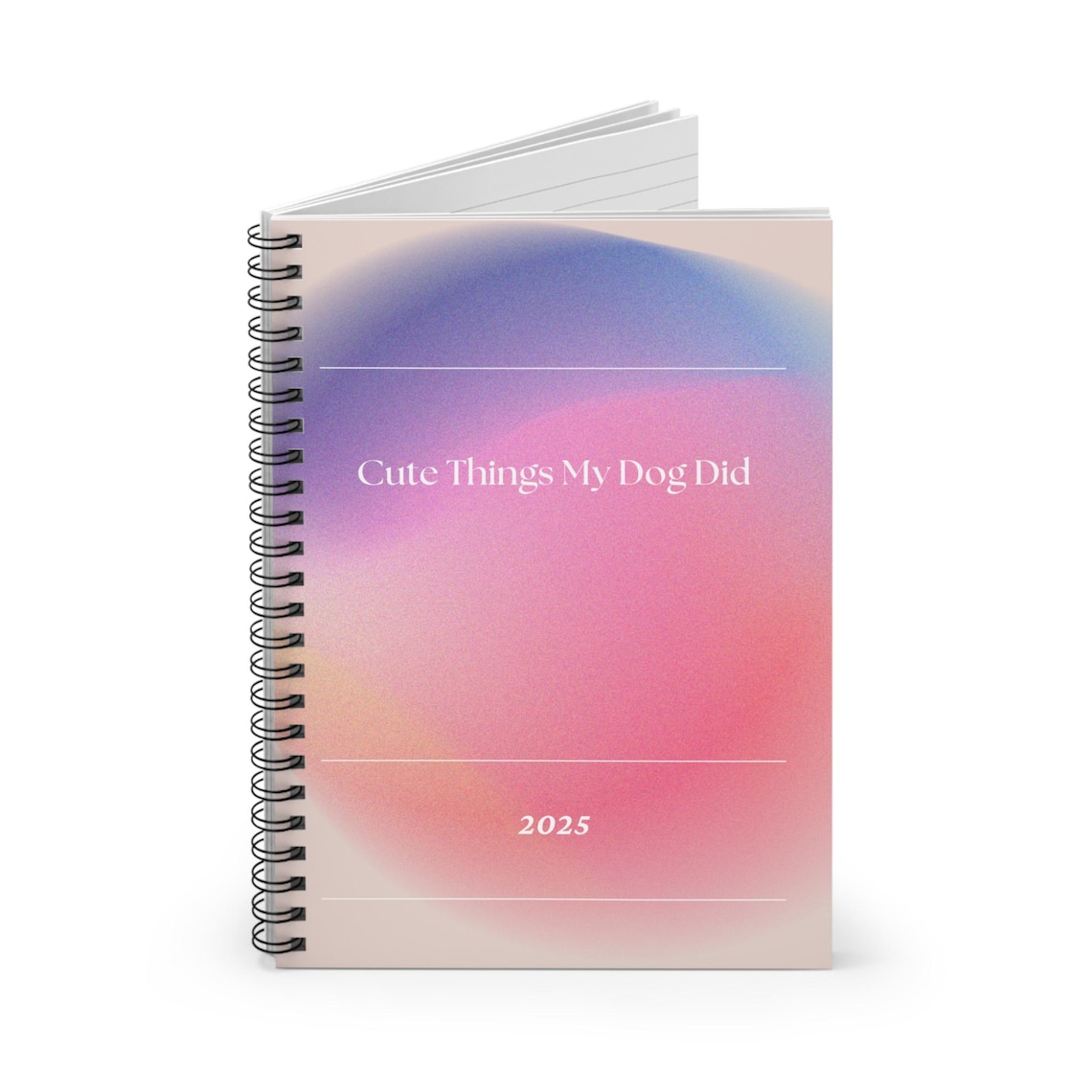 Cute Things My Dog Did- Funny Spiral Ruled Notebook, Joke Journal ...