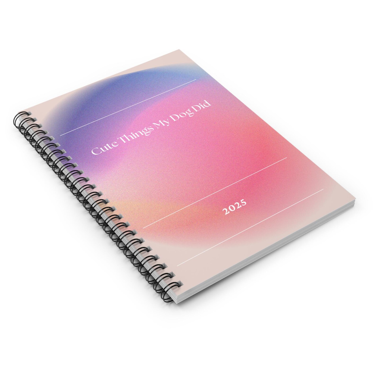 Cute Things My Dog Did- Funny Spiral Ruled Notebook, Joke Journal ...