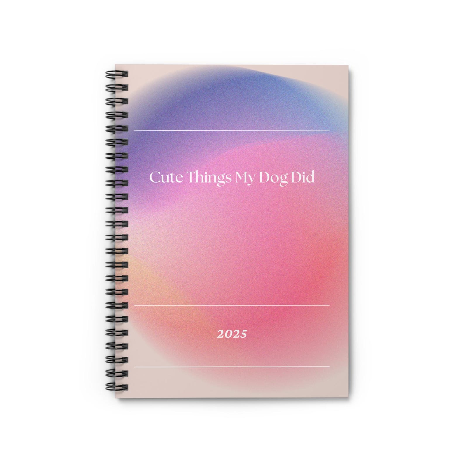 Cute Things My Dog Did- Funny Spiral Ruled Notebook, Joke Journal ...