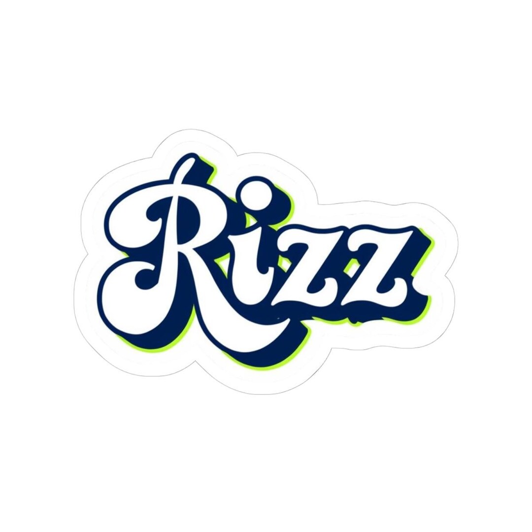 Rizz Kiss-cut Stickers - Fun Decor for Laptops, Water Bottles, Journals ...