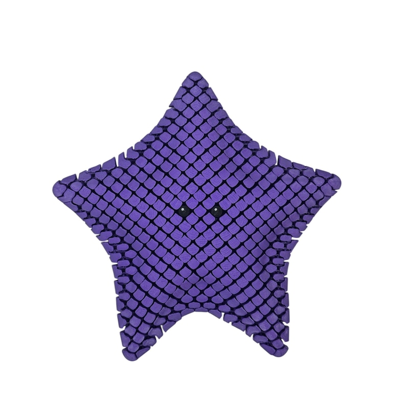 Starfish Flexi Articulated Fidget Toy – 3-D Printed Ocean Desk Pet for ...