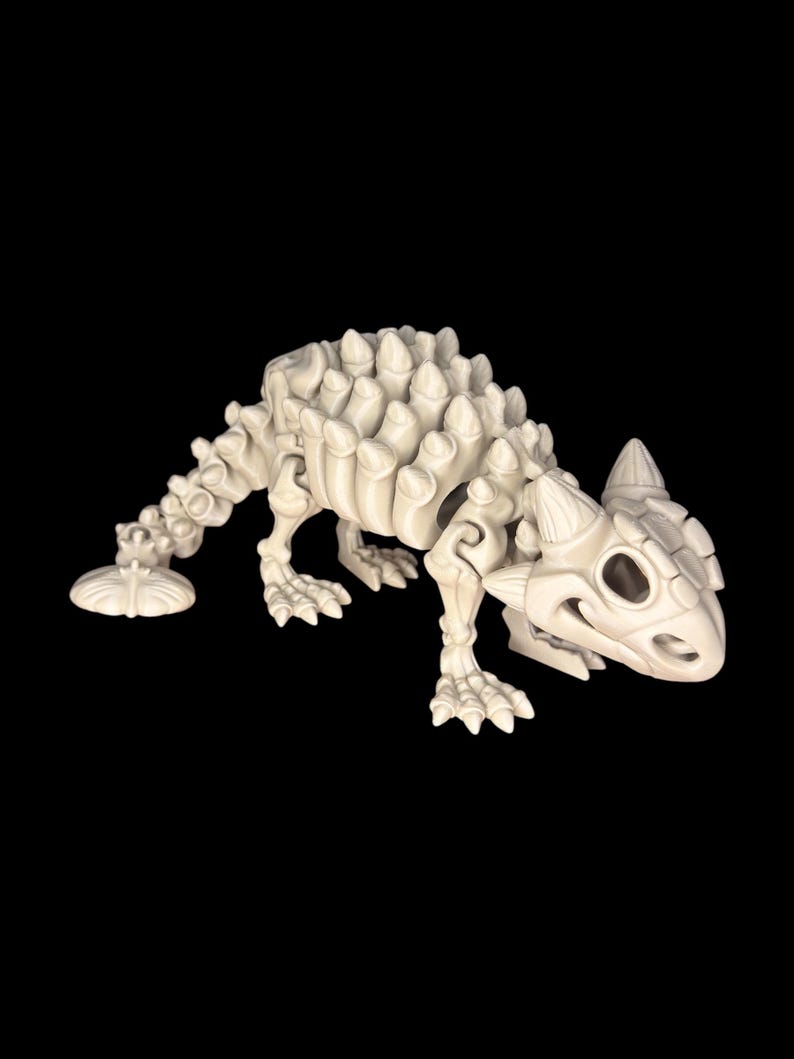 Flexi Dino Ankylosaurus Skeleton- 3D Printed, Museum Replica Style - Etsy
