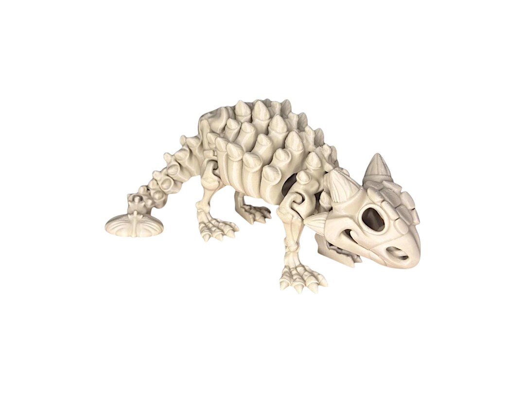 Flexi Ankylosaurus Skeleton – 3d-printed Dino Fidget Toy | Tail-club ...