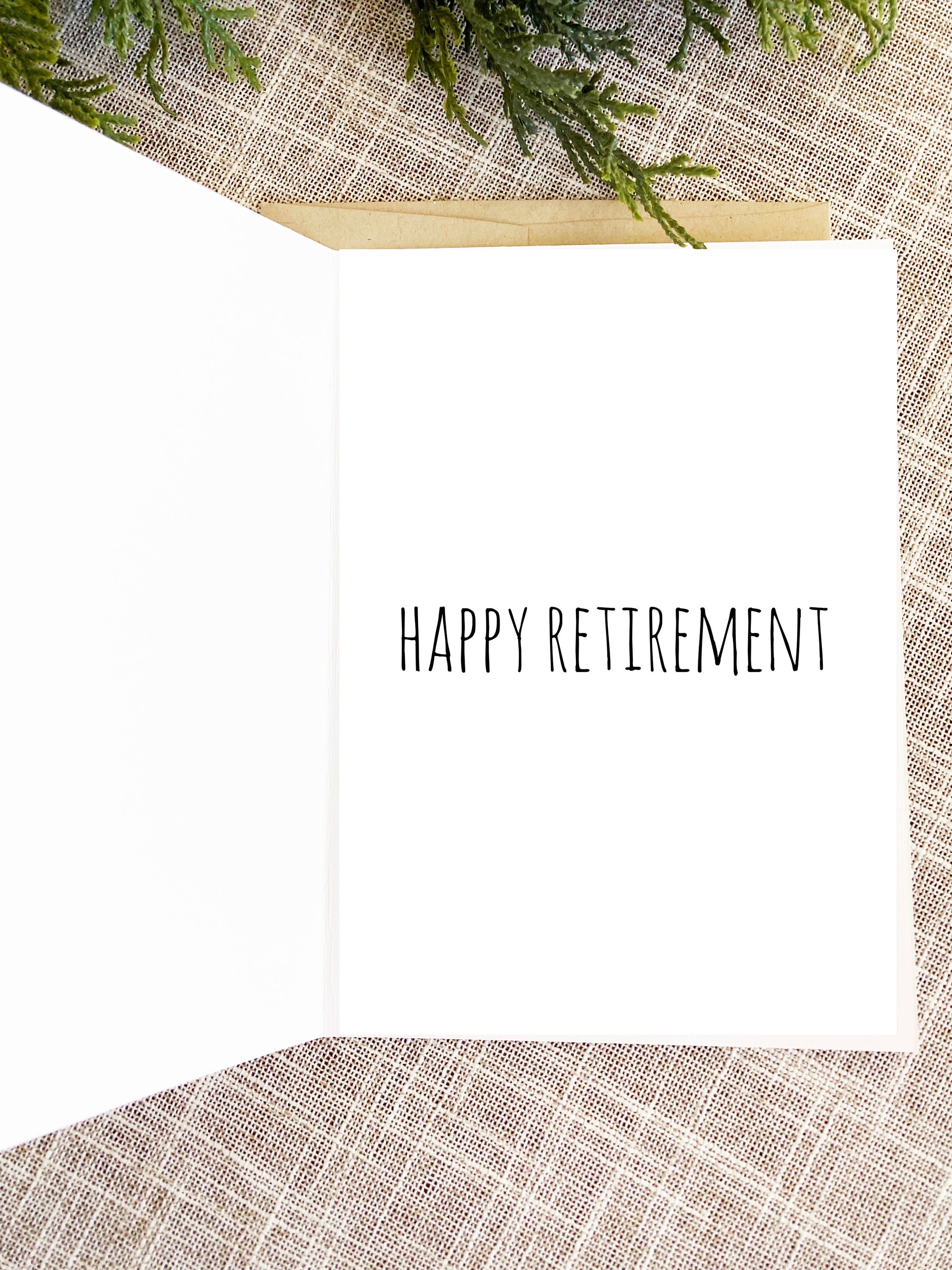 Sarcastic Going Away Retirement Card It's Just Not Going - Etsy