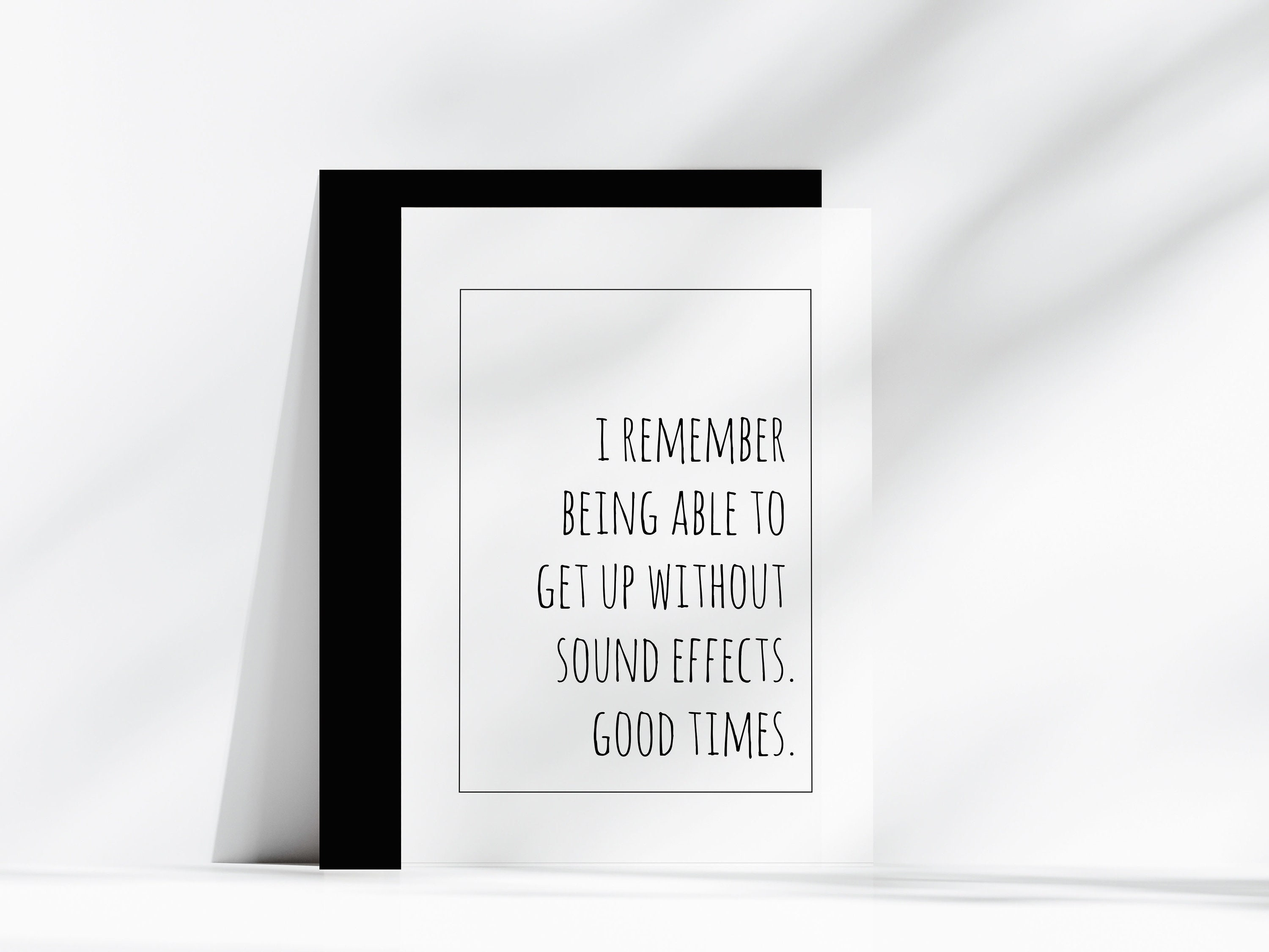 Funny Birthday Card I Remember Being Able to Get up Without Sound ...