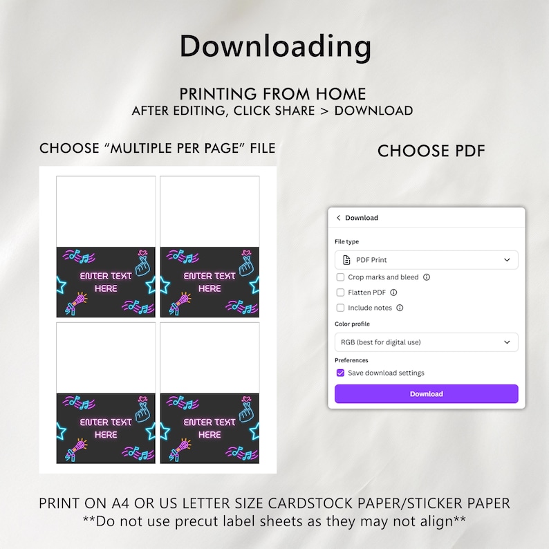 Editable K-pop Food Tags | Korean Pop Party Buffet Labels | Kpop Tent ...