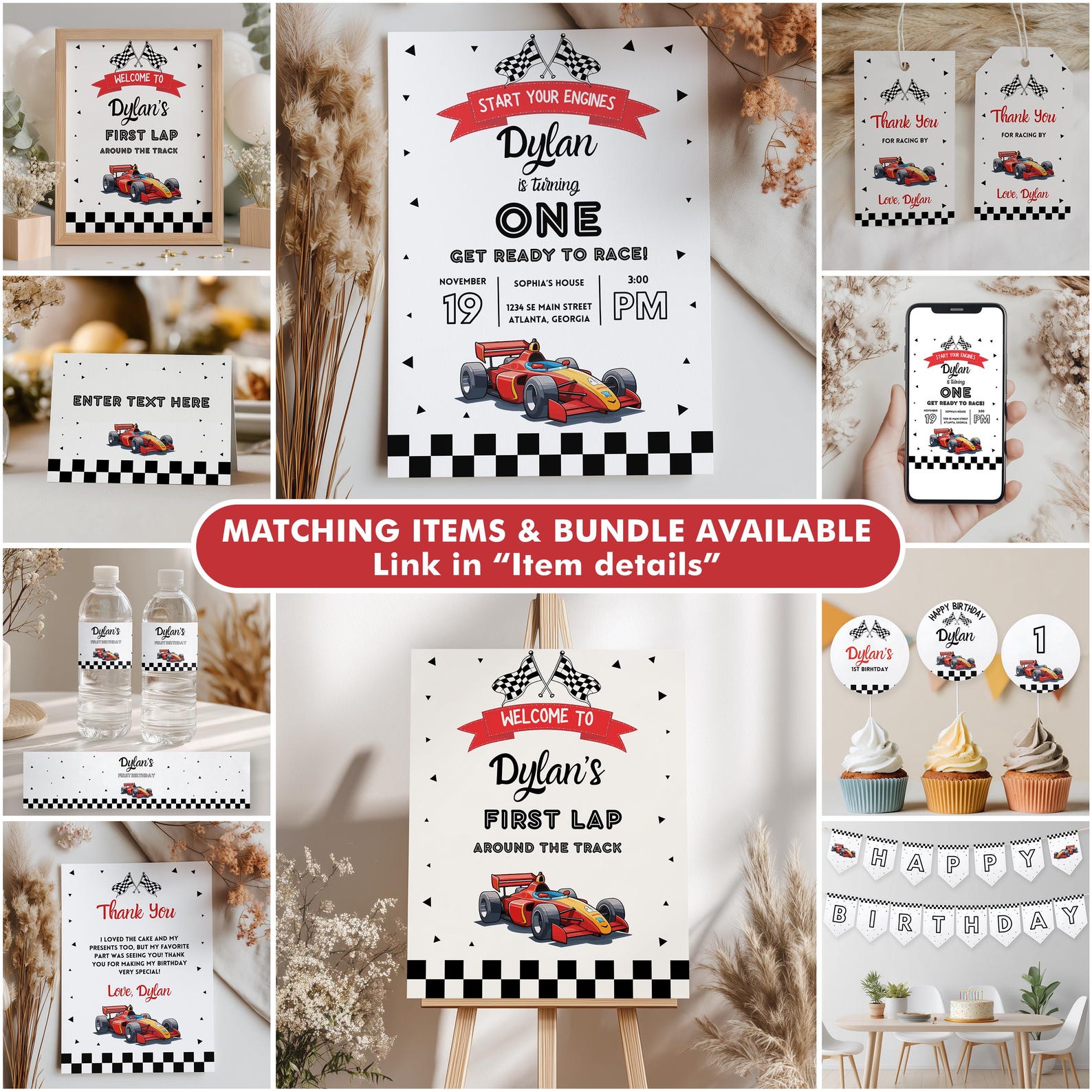 EDITABLE Racing Car Food Tags, Racing Car Party Buffet Label, Fast Car ...
