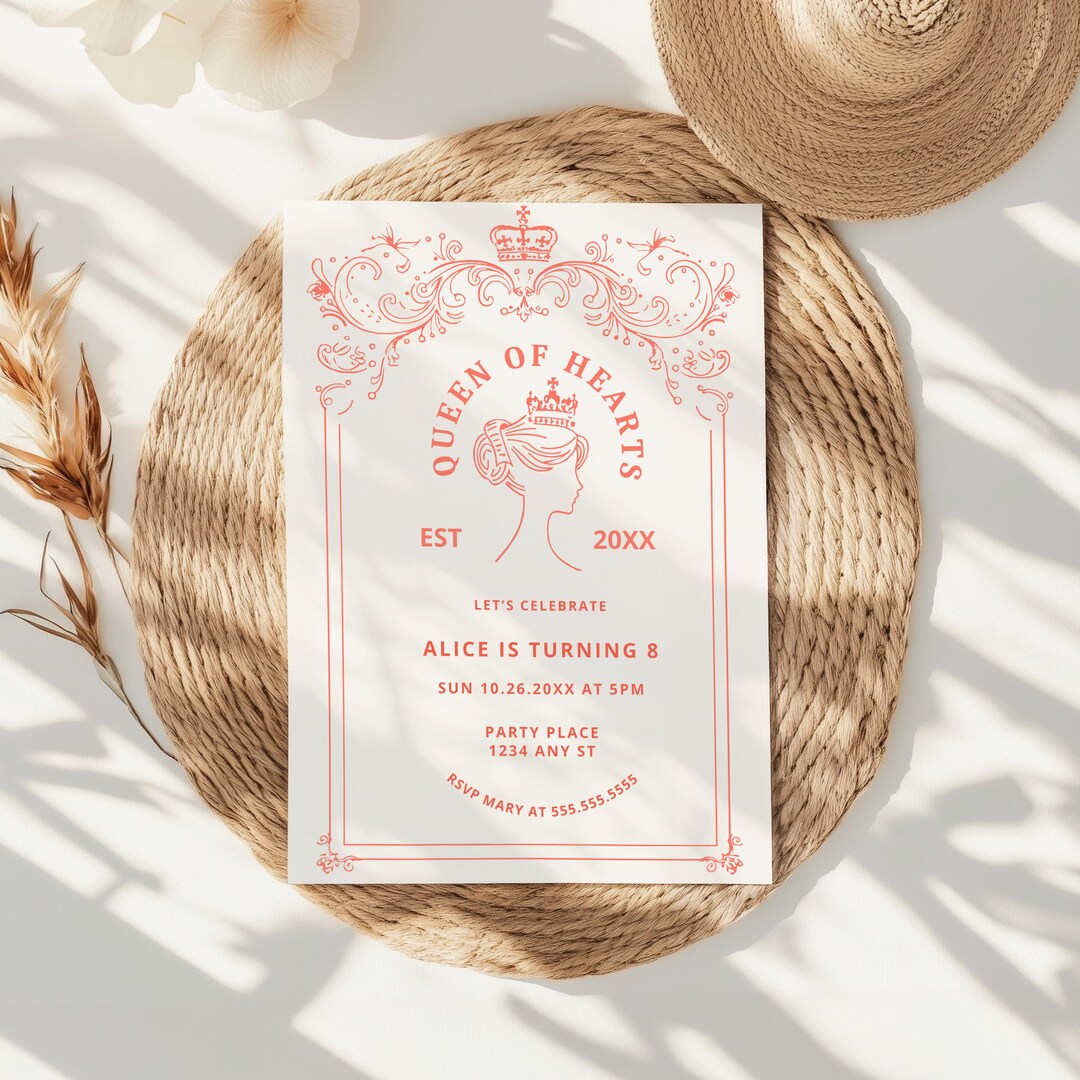 Editable Little Princess Royal Birthday Invitation | Queen Birthday ...