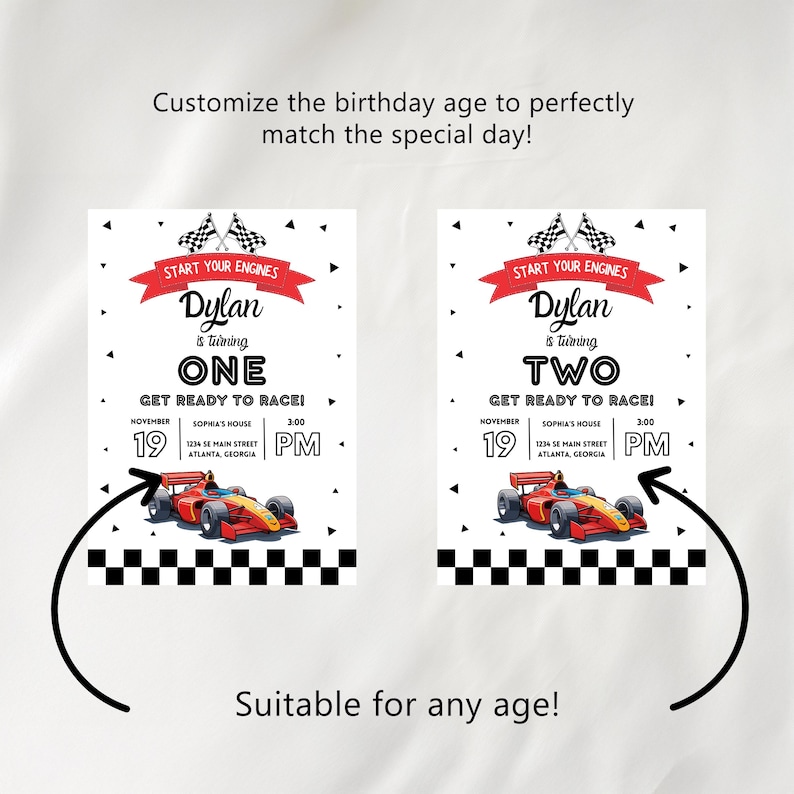 Racing Car Birthday Welcome Sign, Racing Car Birthday Sign, Editable ...