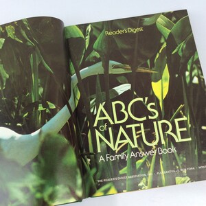 Nature Book Answer Book Family Quiz Table Book Educational | Etsy