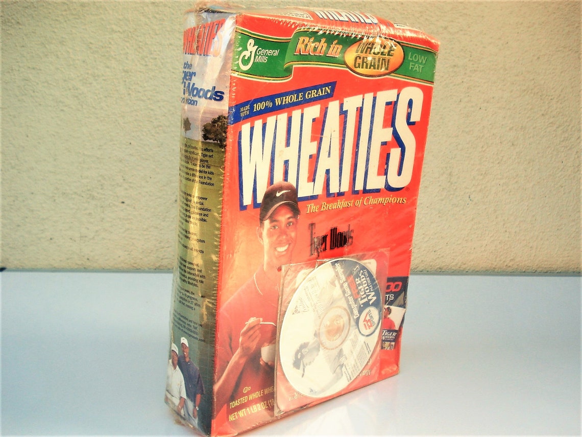 Tiger Woods Wheaties Box 1999 Tiger Cereal Box Collectible - Etsy España