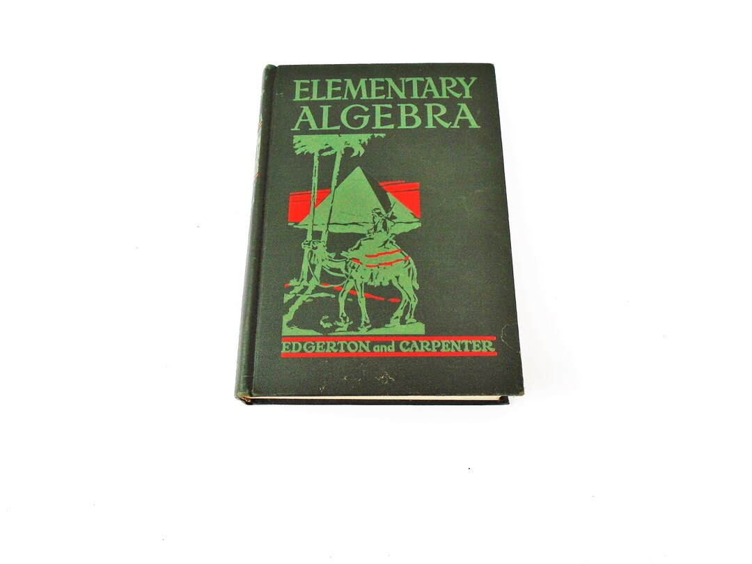 Antique Math Book, 1930's Math Book Mathematics Book, Algabra Book ...