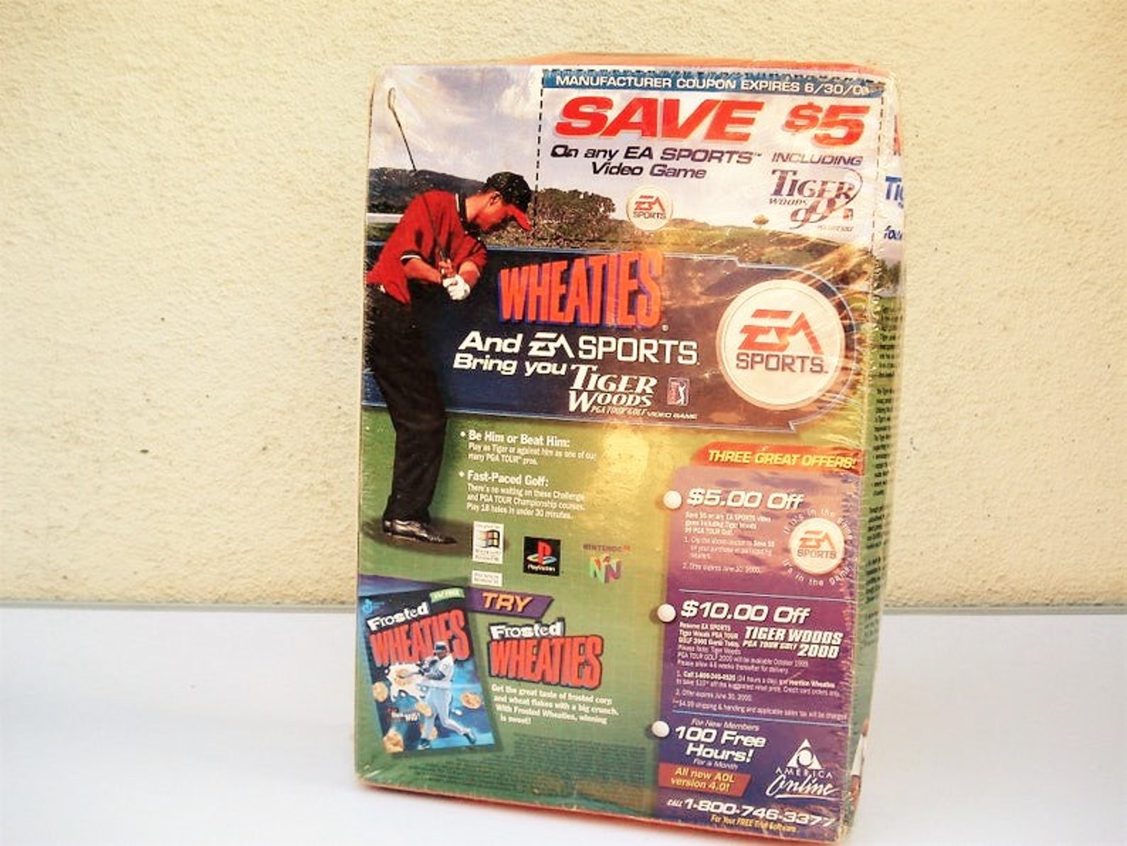 Tiger Woods Wheaties Box 1999 Tiger Cereal Box Collectible - Etsy España