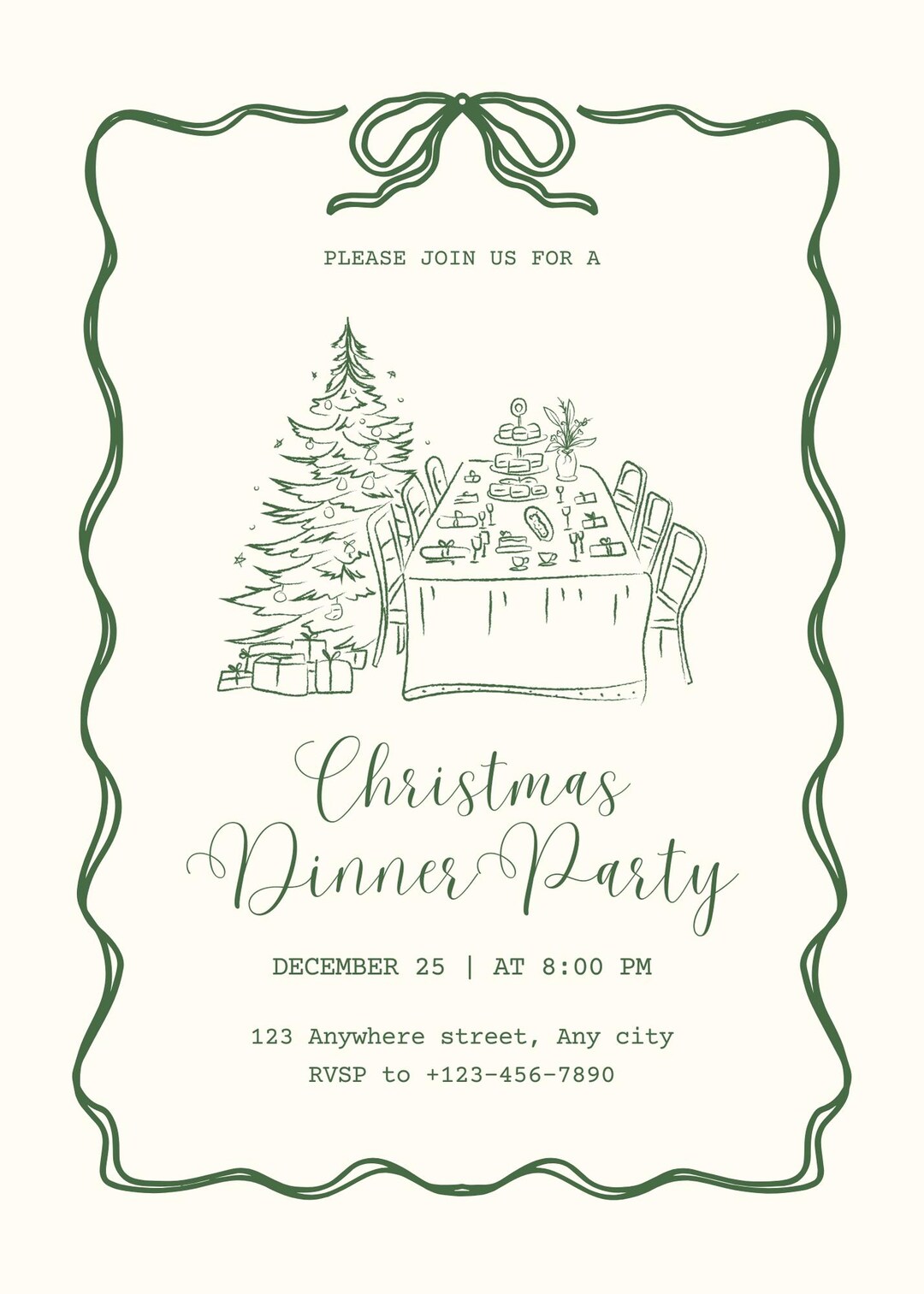 Christmas Party Invitation - Etsy