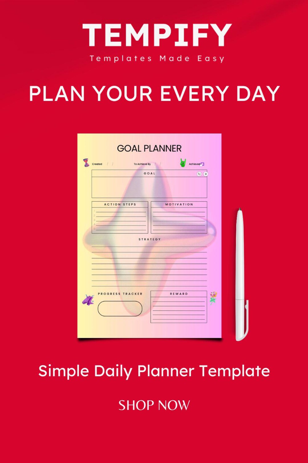 Ultimate Goal Planner Template | Action Plan & Progress Tracker ...