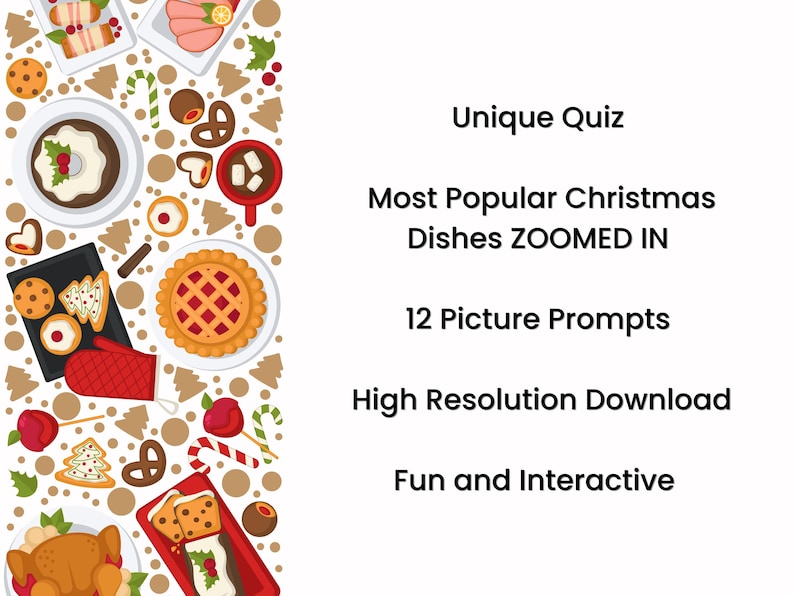 Christmas Printable Dinner Picture Quiz for Family Christmas Trivia for ...
