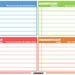 Getting Things Done Task Priority Matrix, Eisenhower Matrix, Colorful ...