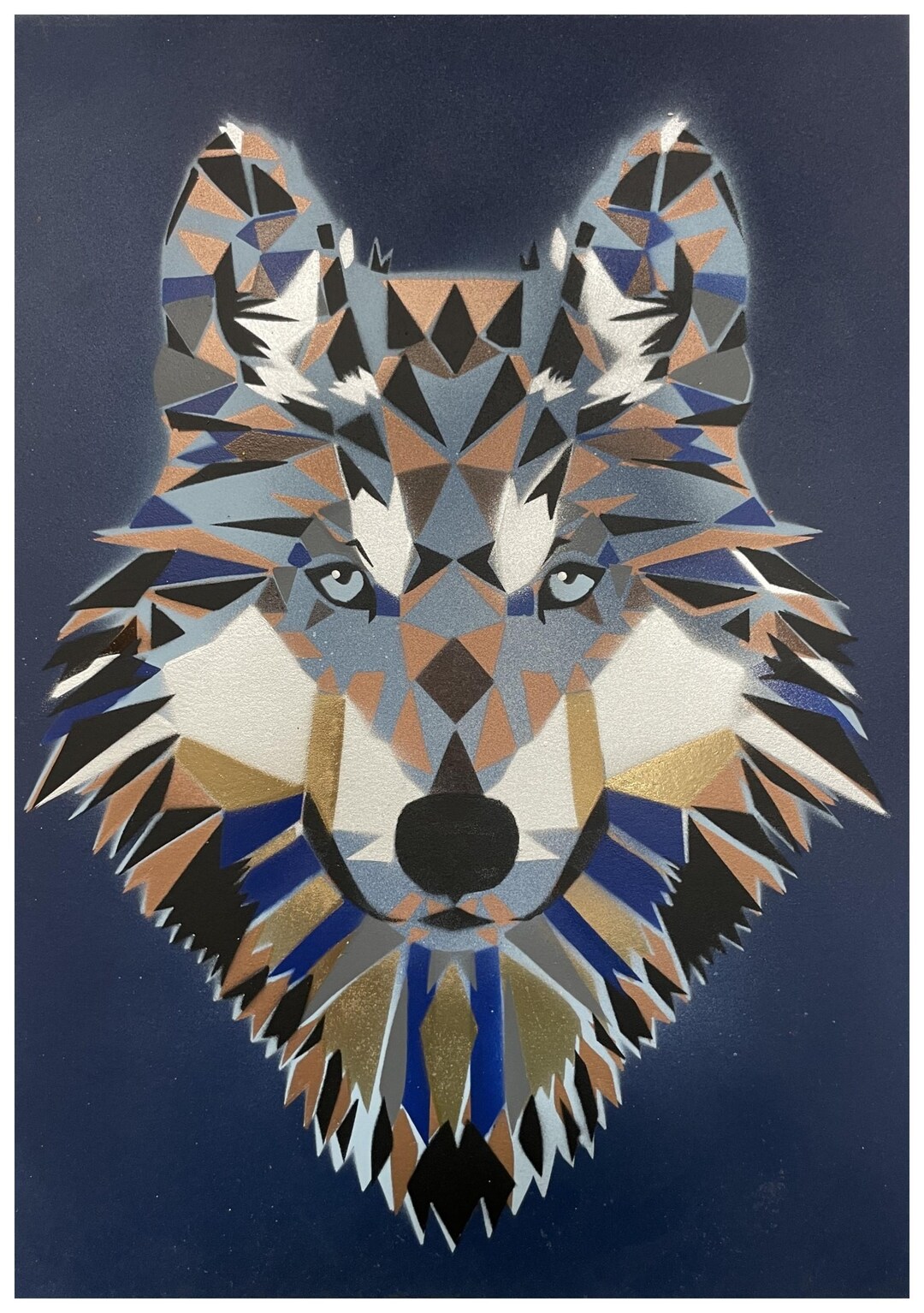 Wall Art, Wall Art Print, Wolf, Spray Painting Print, Abstract Wall Art ...