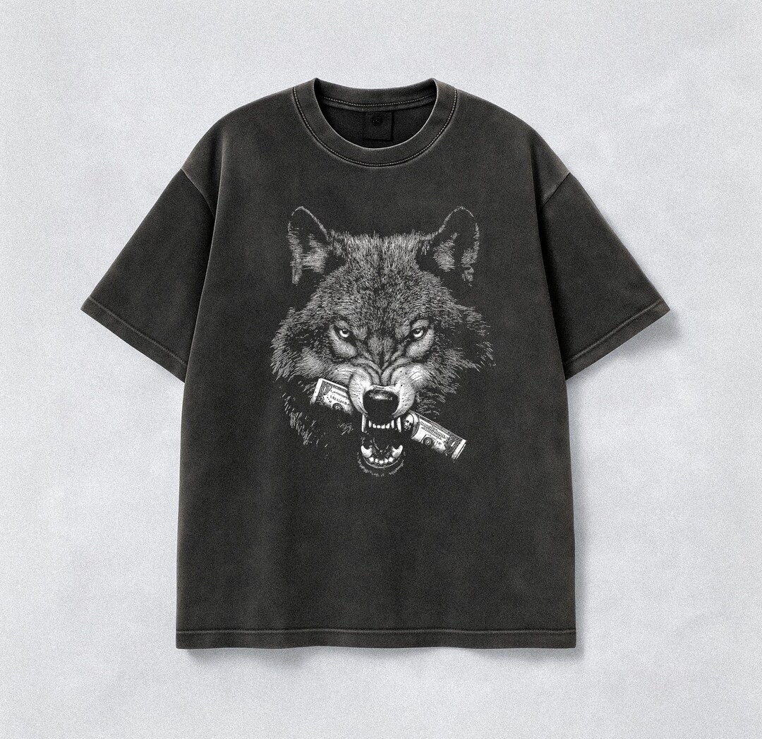 Vintage Wolf Graphic Tee - Retro Style Wolf Lover Shirt - Etsy