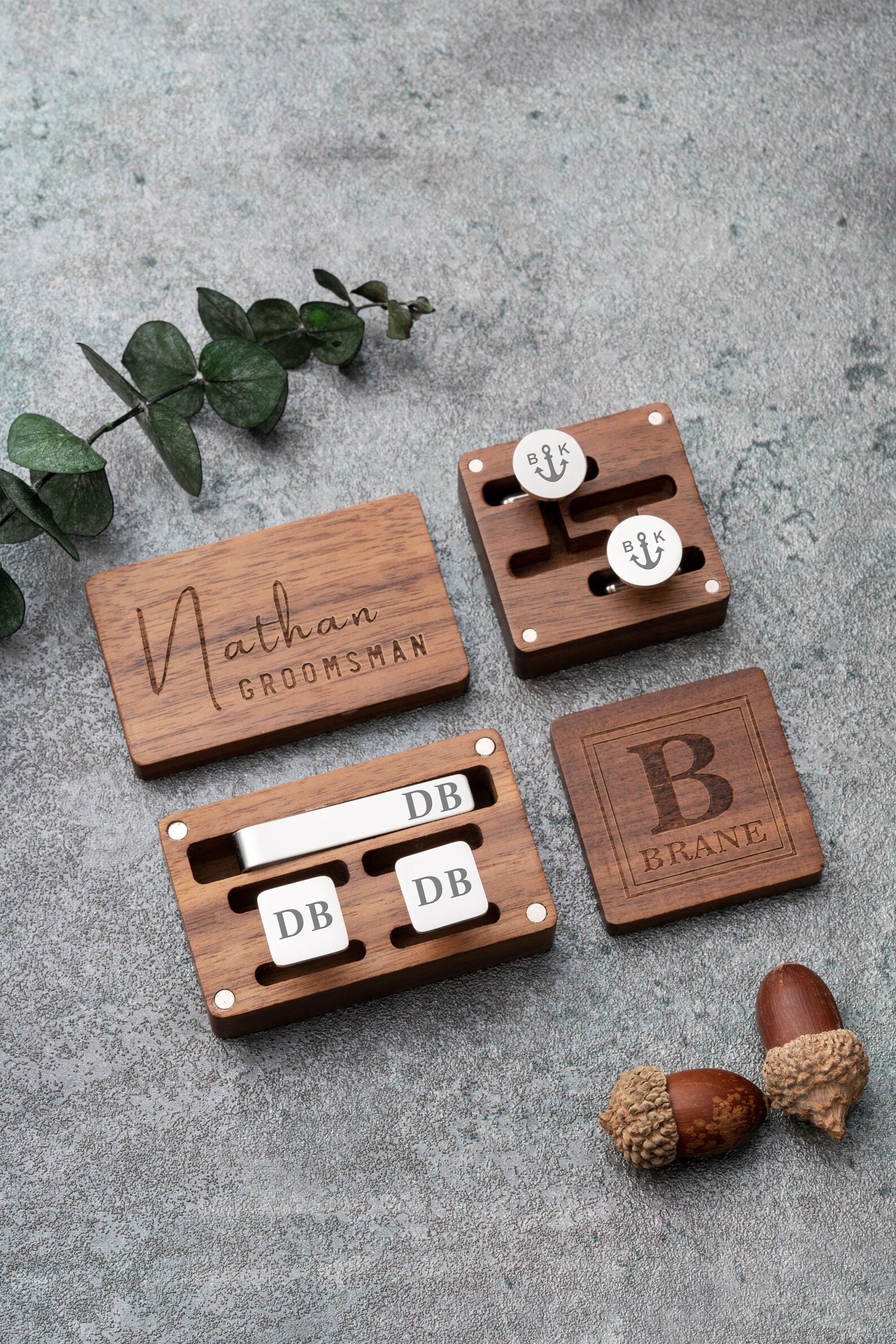 Groomsmen Cufflinks, Groomsmen Gifts, Personalized Cufflinks for Men ...