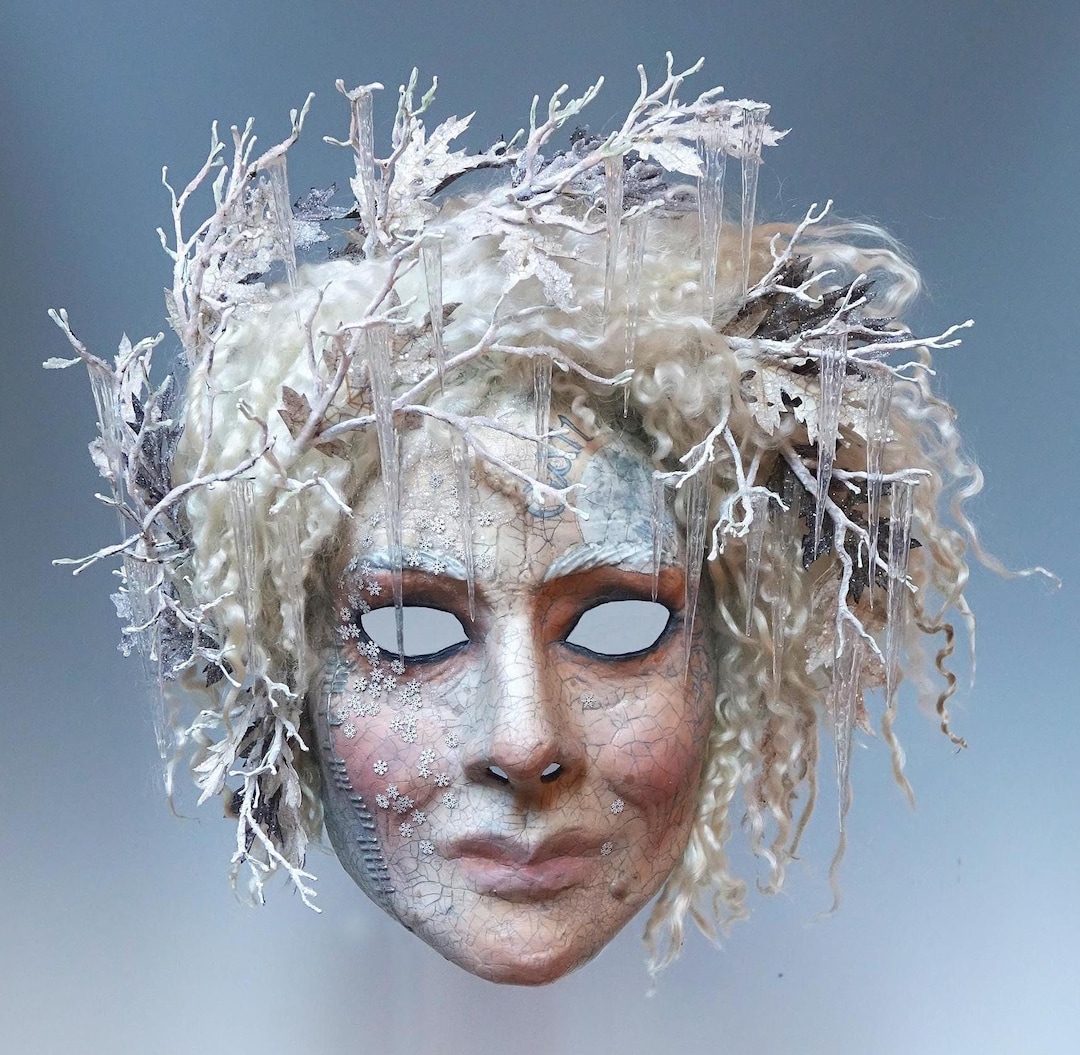 Mask of Cailleach, the Winter Creator - Available/ready-to-ship - Etsy