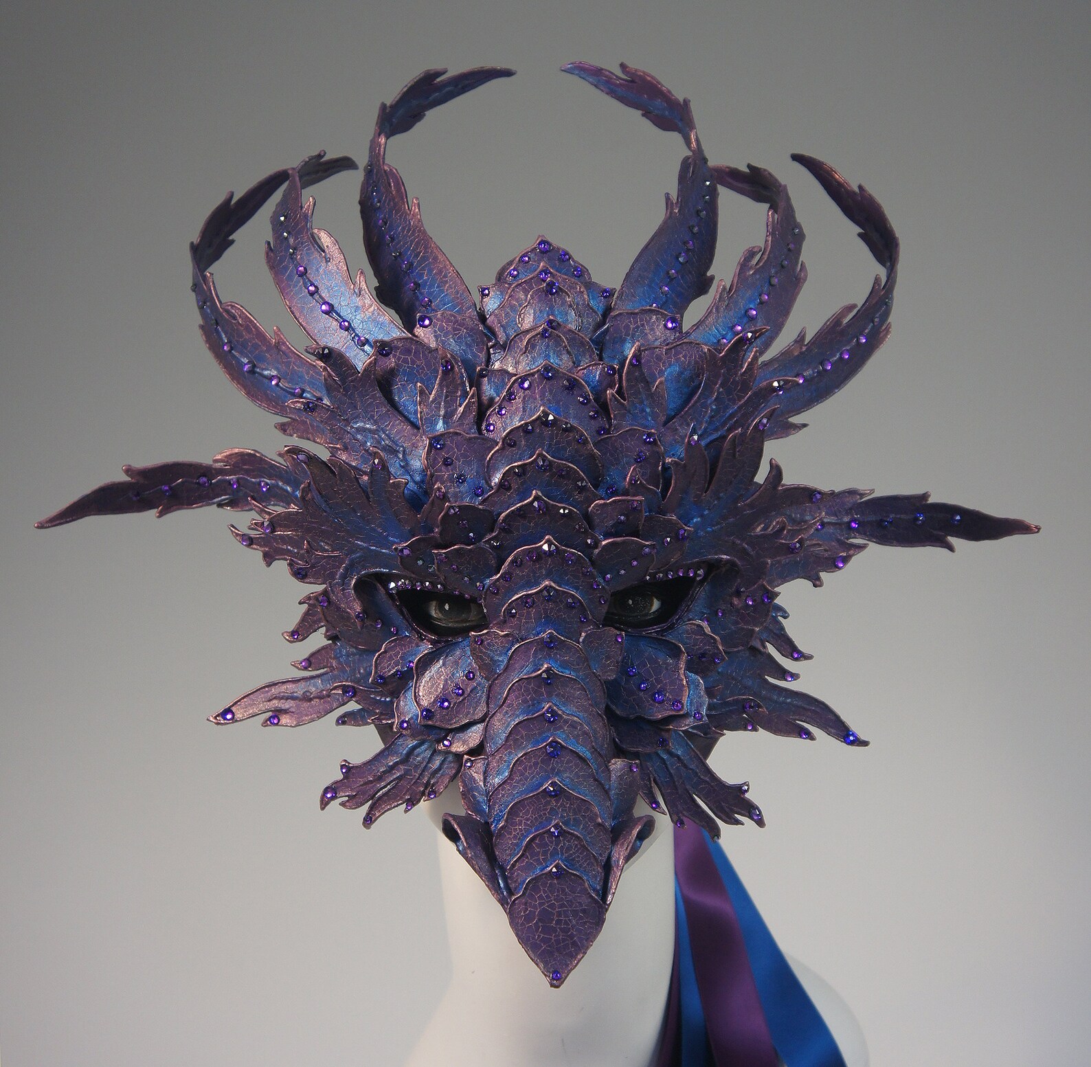 Purple Dragon Mask - OUT OF Stock/made to Order - Etsy
