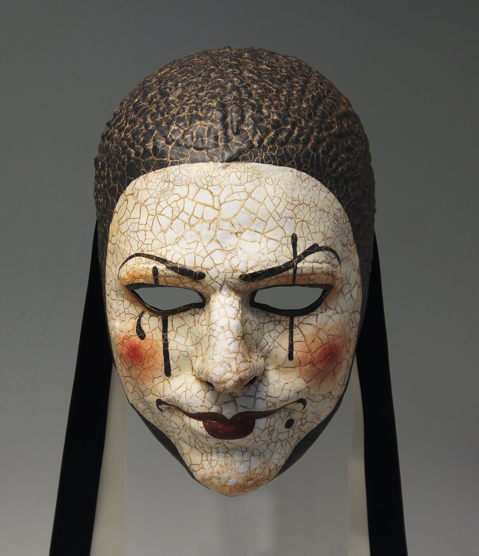 Pierrot Mask MADE TO ORDER | Etsy