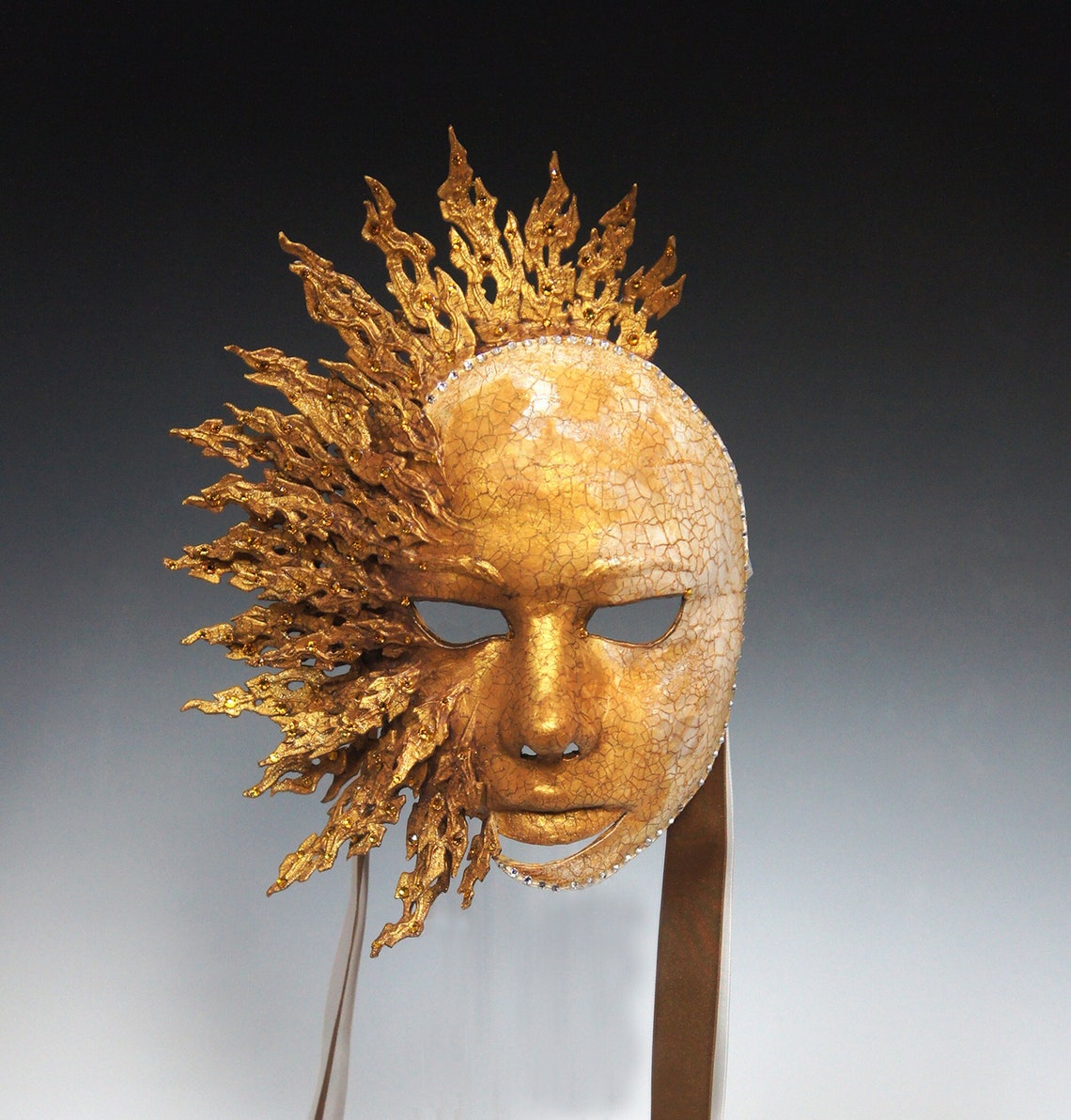 Moonrise/sunset Mask: Made-to-order - Etsy