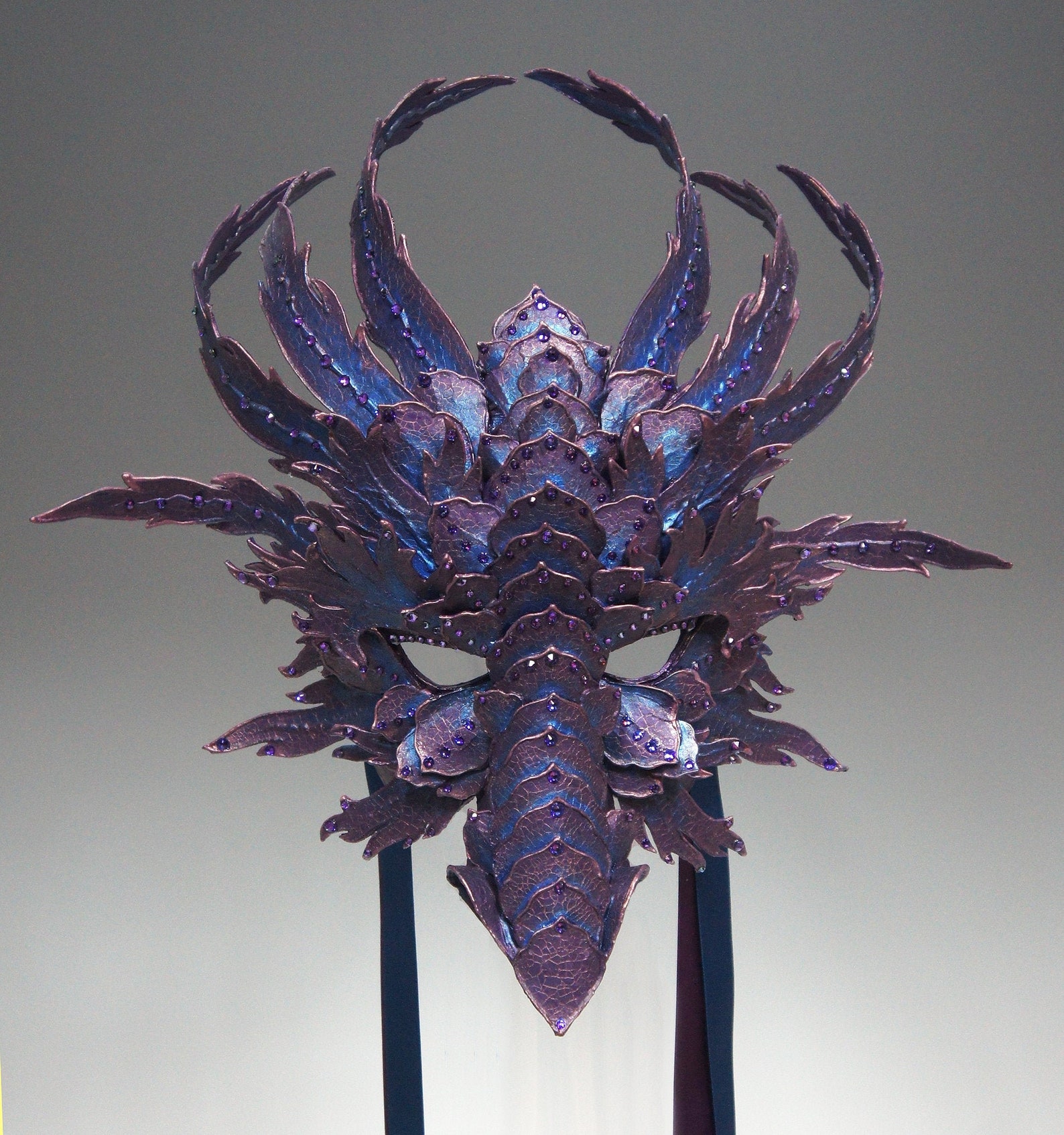 Purple Dragon Mask - OUT OF Stock/made to Order - Etsy