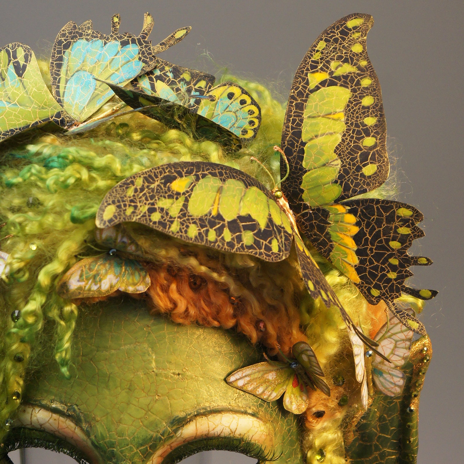 La Fee Verte or Green Fairy Mask OUT OF Stock/made to Order - Etsy