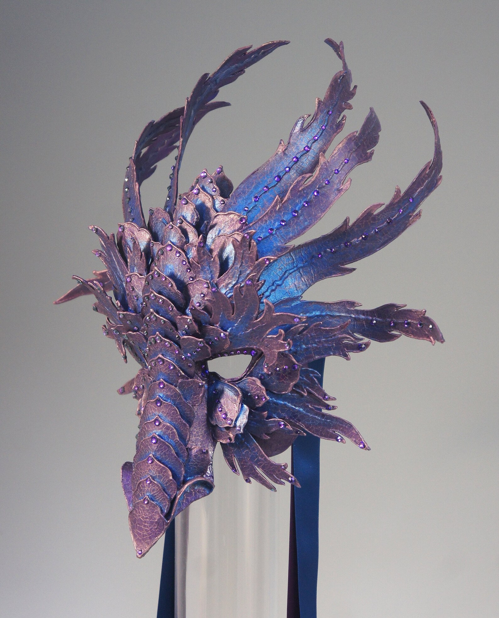 Purple Dragon Mask - OUT OF Stock/made to Order - Etsy