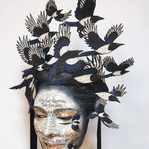 Magpie Mask - OUT OF Stock/made to Order - Etsy