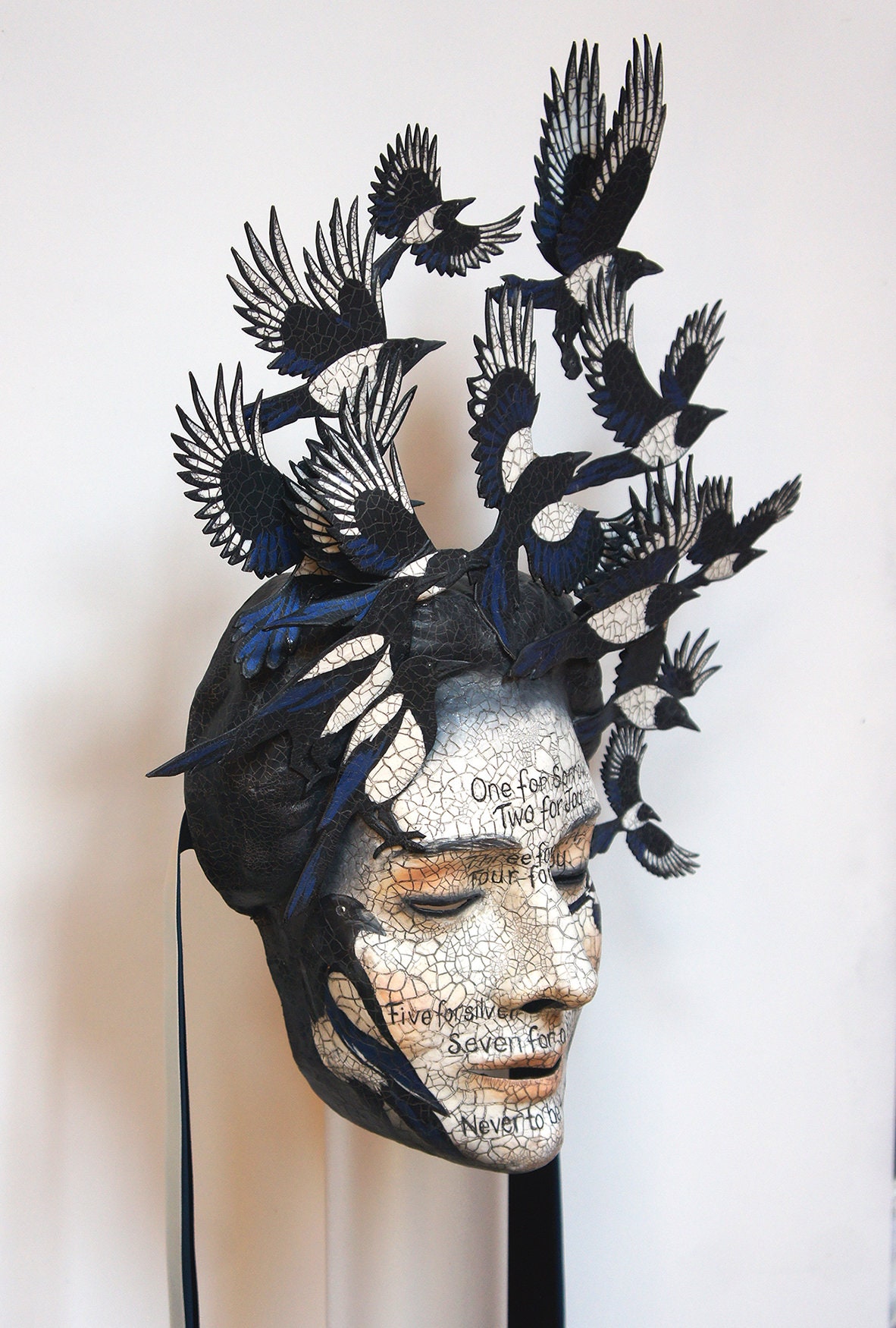 Magpie Mask - OUT OF Stock/made to Order - Etsy