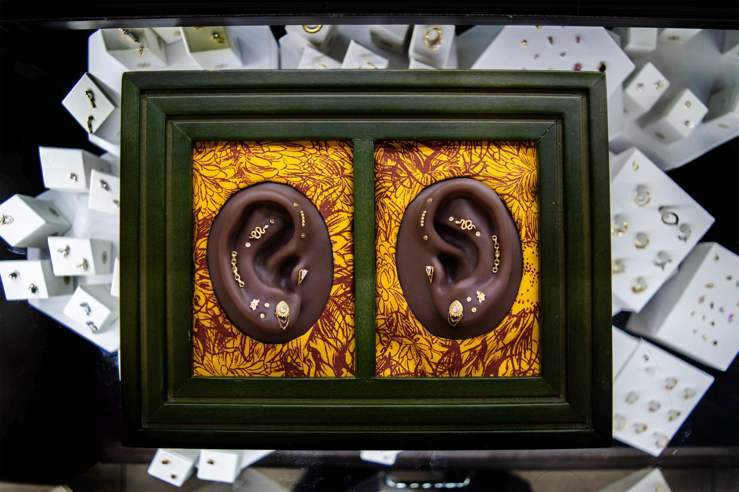 Silicone Ear, Elf Ear and Plug Ear | Ear Jewelry Display | Lifelike Ear ...