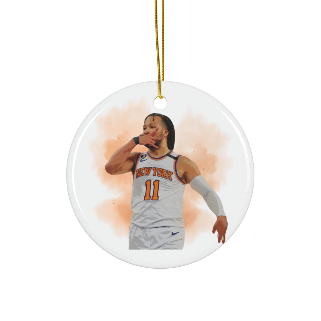 Jalen Brunson Signature Pose - Knicks Christmas Ceramic Ornament ...
