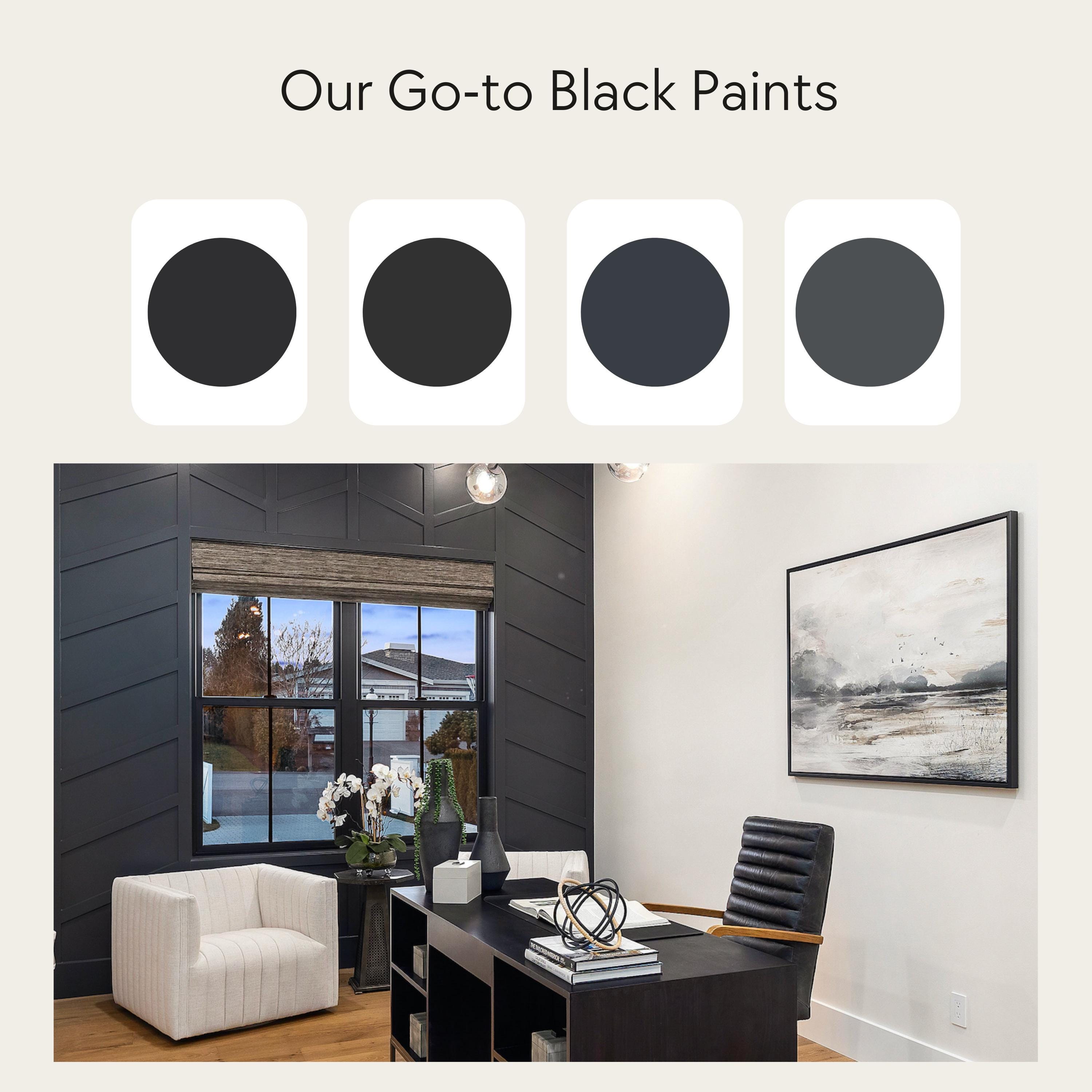 Modern Industrial Office Paint Palette | Luxury Black Colors From ...