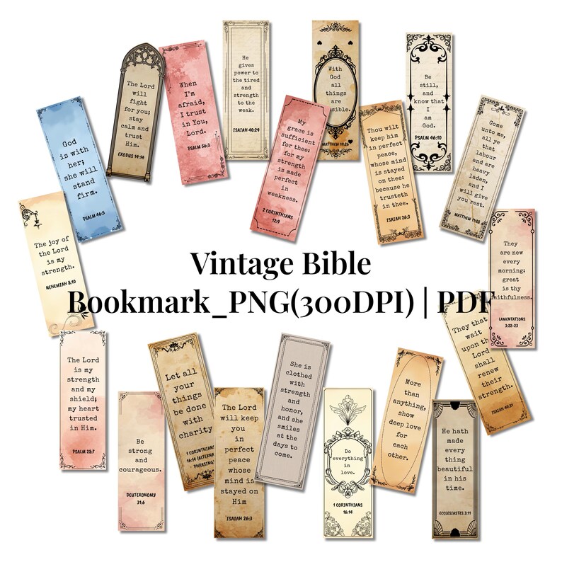 Christian Bookmark Svg Laser Cut File Bible Verse Printable Png ...