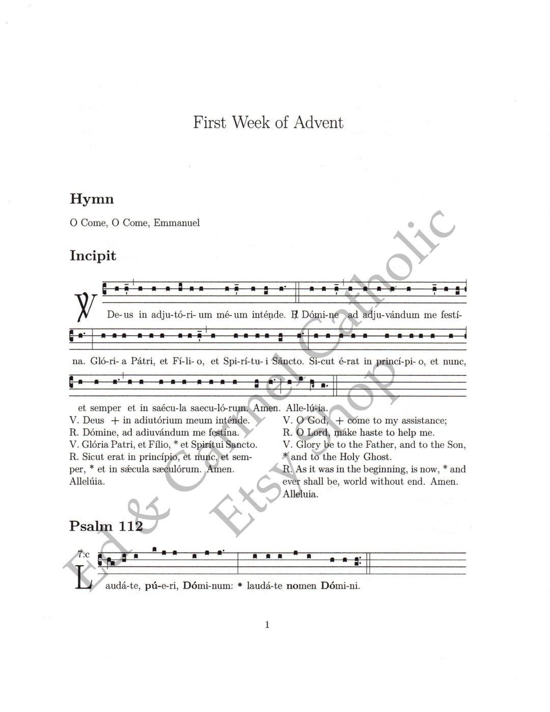 Advent Wreath First Week Prayer Guide Digital Download Bundle | Advent ...